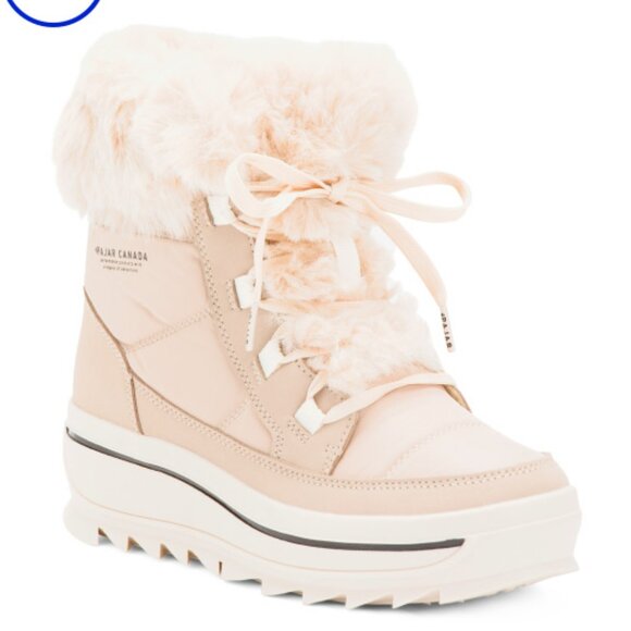 Pajar | Shoes | New Pajar Lace Up Mid Boots With Faux Fur Cuffs | Poshmark